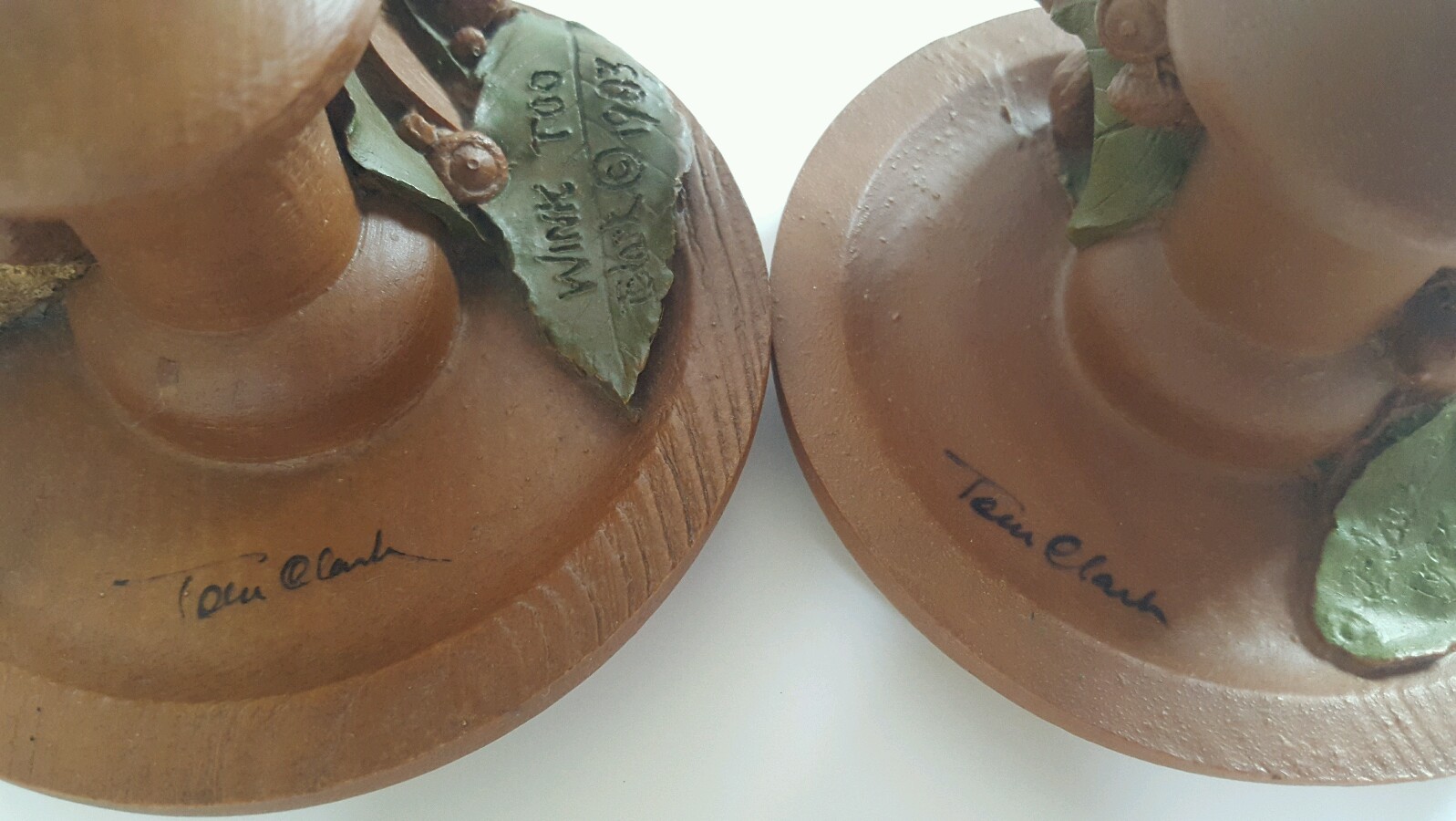 Tom Clark 1983 Gnome MRS WINK & WINK TOO Signed Vintage Candle Figurine ...