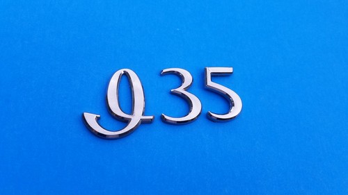 02 03 04 INFINITI I35 REAR TRUNK LID CHROME EMBLEM LOGO BADGE SYMBOL ...