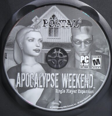APOCALYPSE WEEKEND Expansion Pack CD to the PC Game Postal 2 ...