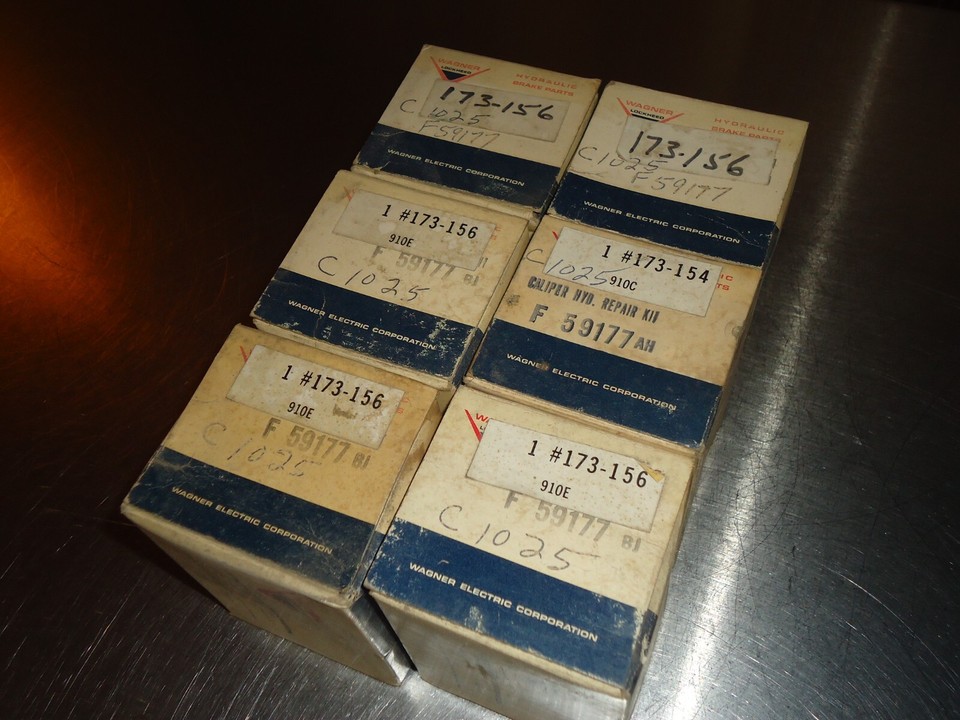 6) New NOS Wagner Lockheed Brake Caliper Repair Kit F59177 1969-1975 ...