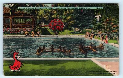 NAPIER FIELD, AL Alabama KELLY SPRINGS POOL & Recreational Park 1943 ...