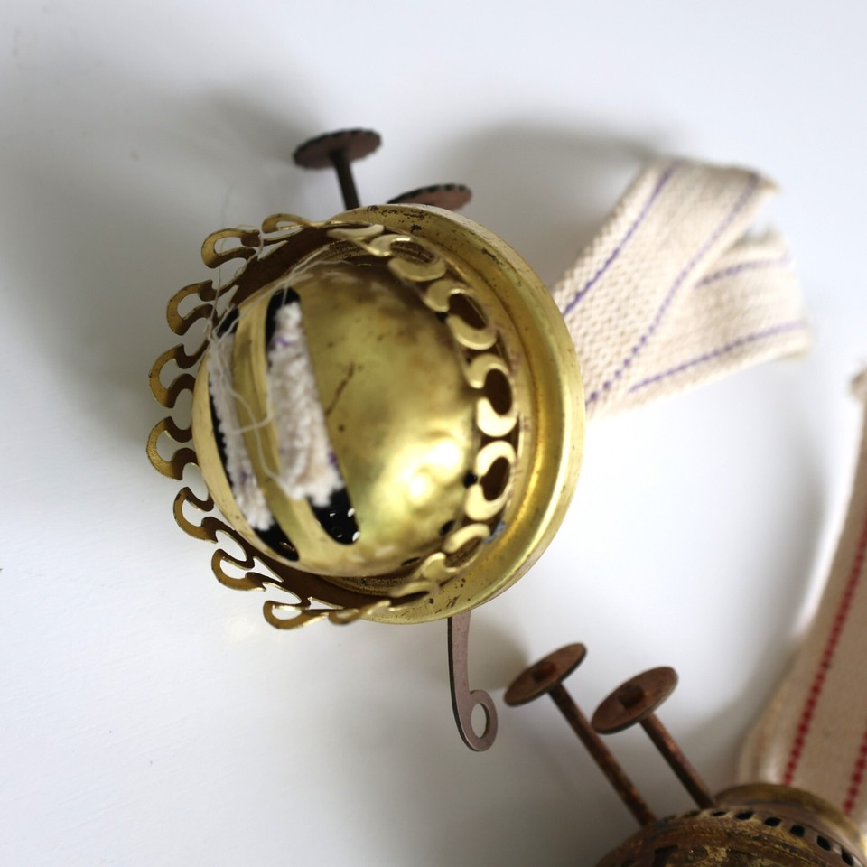 2 Brass DUPLEX Burners with wicks, one maked Made in England | eBay