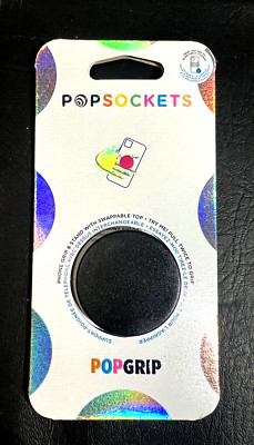 NEW ~ PopSockets PopGrip ~ Phone Grip & Stand ~ BLACK | eBay