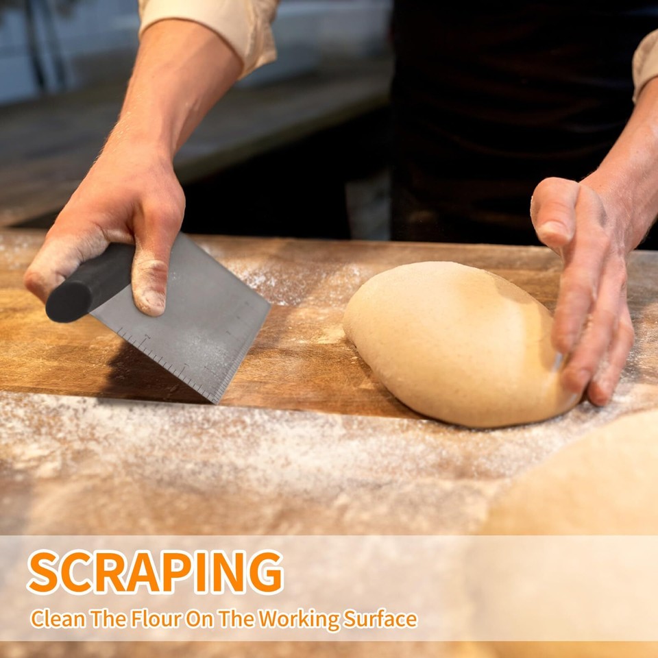 dough blender/masher/kneader and bench scraper,stainless steel pastry ...