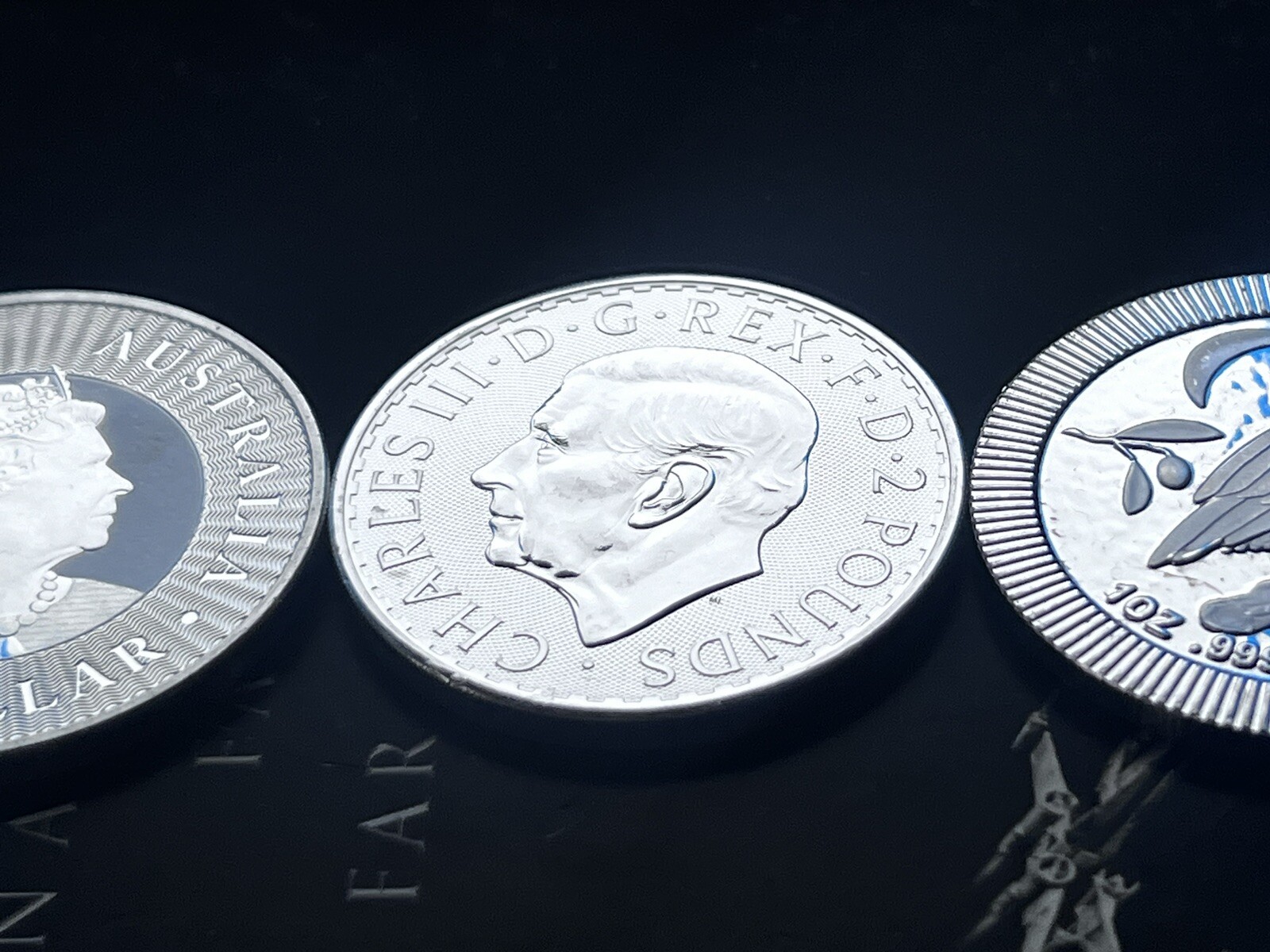 Lot Of 3- 1 Ounce .999 Silver Coin From Three Different Countries ...