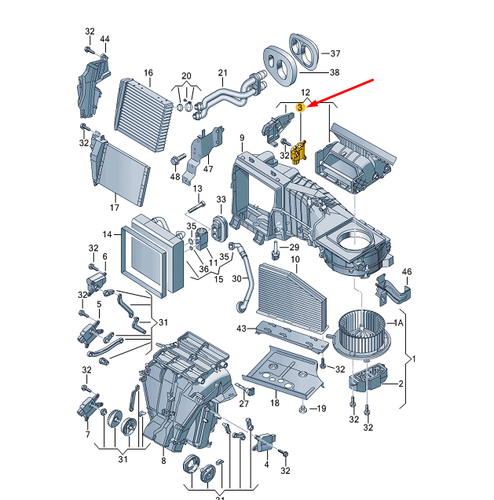 VW CC HVAC Blend Door Actuator Servomotor 2Q0907511E NEW GENUINE | eBay