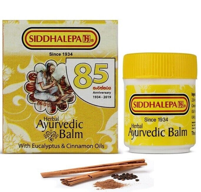 Siddhalepa Ayurvedha Herbal Balm for Relief Headache Pain Muscle ...