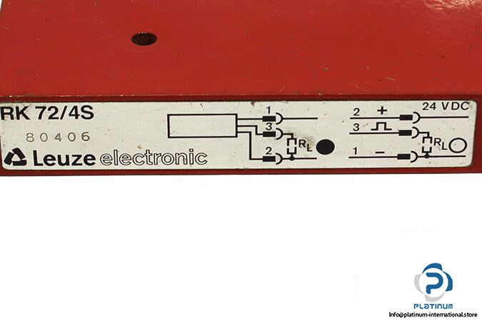 LEUZE RK 72/4S UNPOLARIZED RETRO-REFLECTIVE PHOTOELECTRIC SENSOR/ LEUZE ...