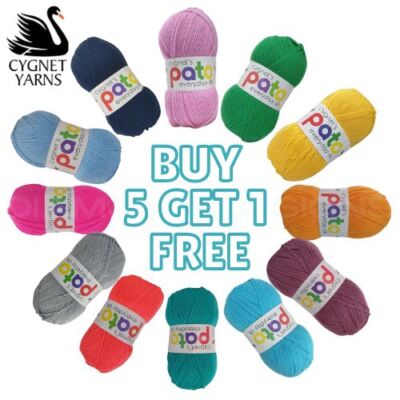Cygnet Pato DK Knitting Wool / Yarn Double Knitting Knit 100g Ball UK ...