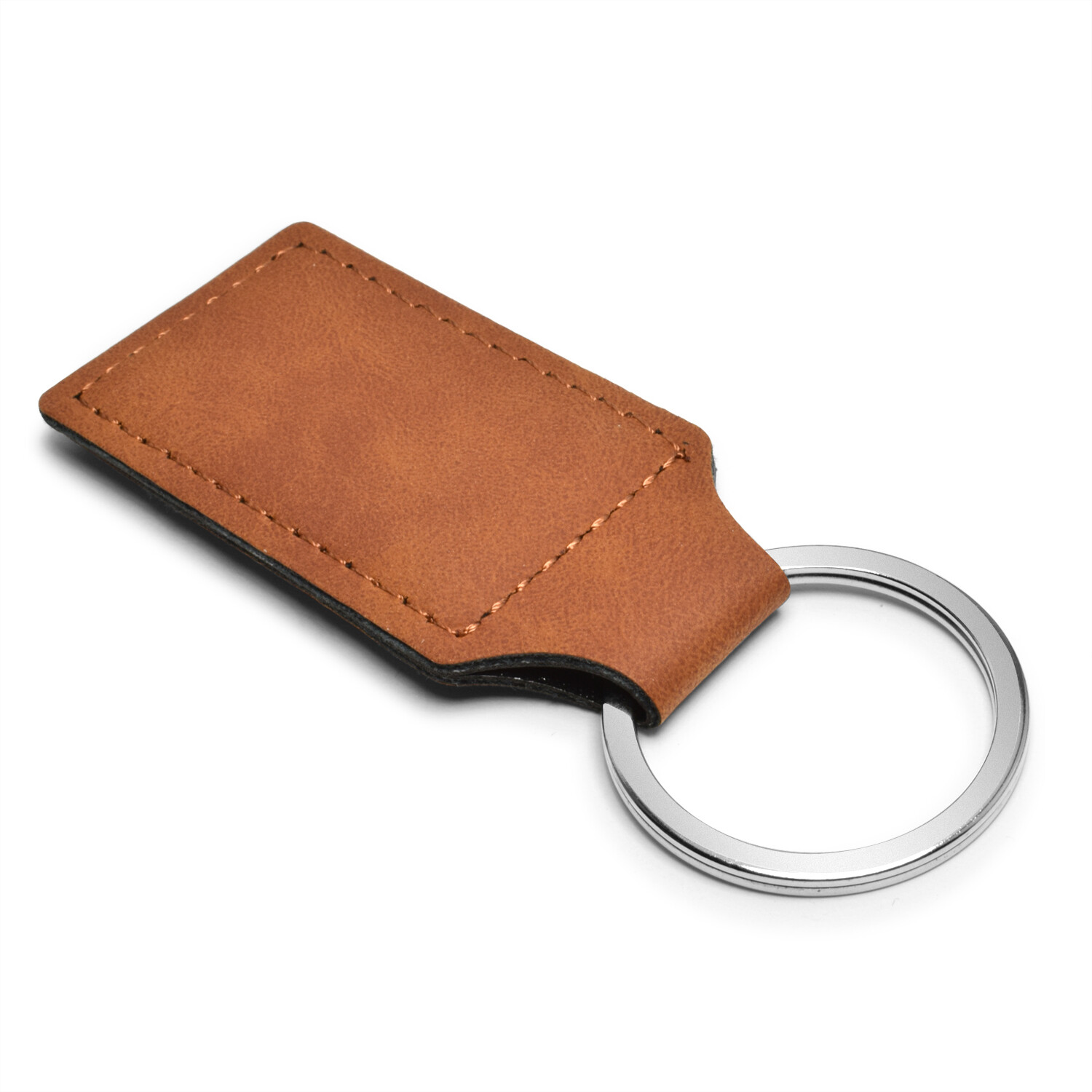 HEMI 392 Rectangular Brown Leather Key Chain Key-Ring for Chellanger ...