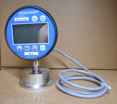 Ashcroft Digital Sanitary Pressure Guage 2030 Series 3021328D20L100# 2 ...