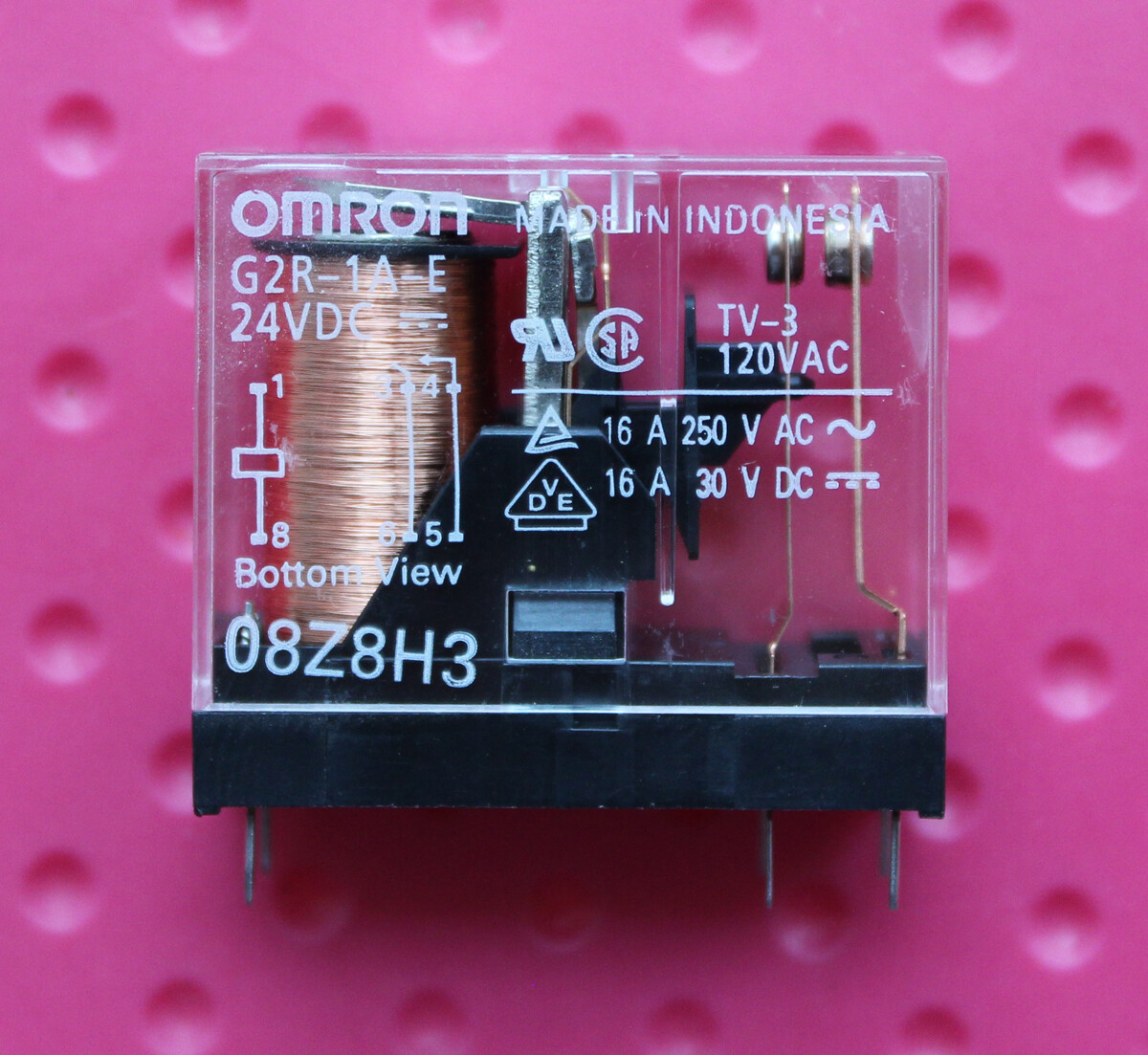 5pc ORIGINAL G2R-1A-E-24VDC G2R-1A-E 24V DC 16A 6Pin Power Relay OMRON ...