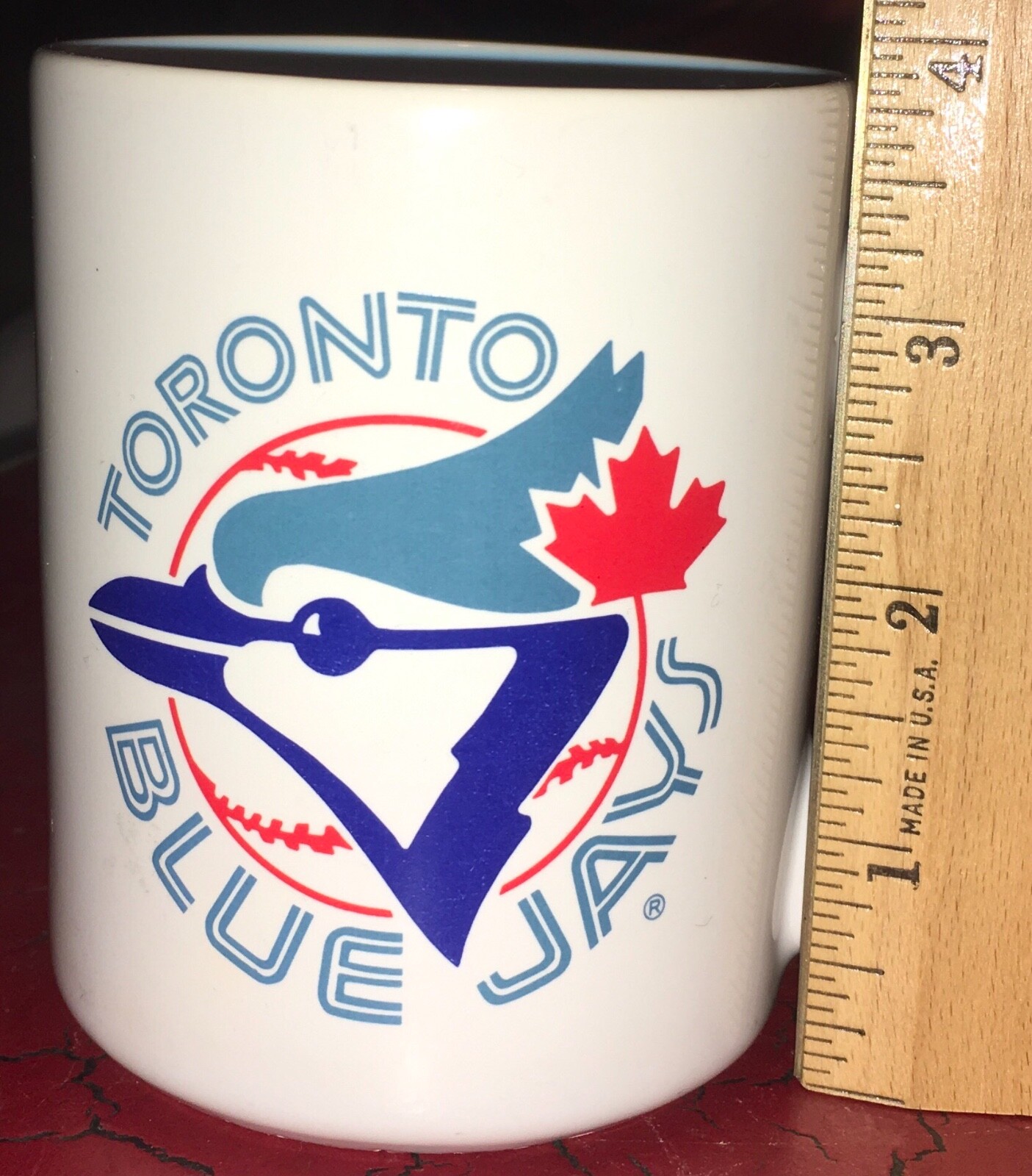 1992 TORONTO BLUE JAYS AMERICAN LEAGUE COFFEE CUP TEA CUP MUG WHITE W ...