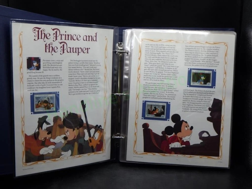 Vintage 1990 Classic Disney Movie Binder Collector Panels Complete w 35 ...