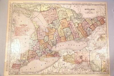 Pre-1900 - Map Of Ontario Canada