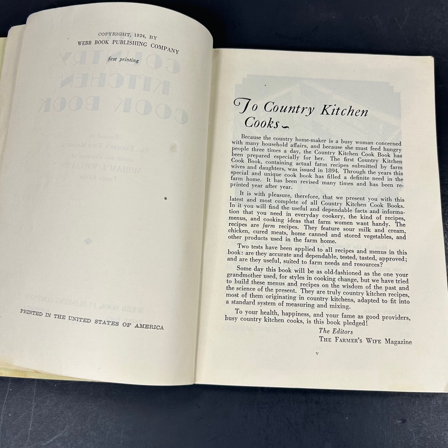 Country Kitchen Cookbook 1934 Minnesota Farmers Wife Magazine | eBay