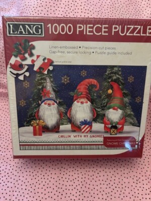 Lang Puzzle 14.5x10 GNOME CHRISTMAS 🎅 Chillin' With My Gnomies 1000 Pcs ...