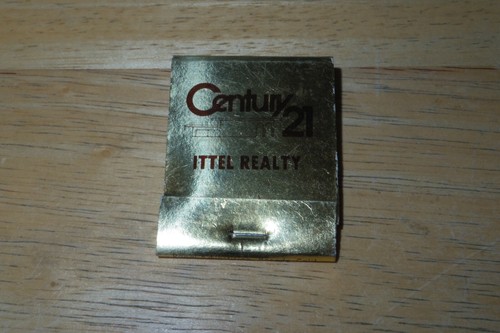 Vintage Century 21 Ittel Realty Hobart Indiana Matchbook Unstruck Gold ...