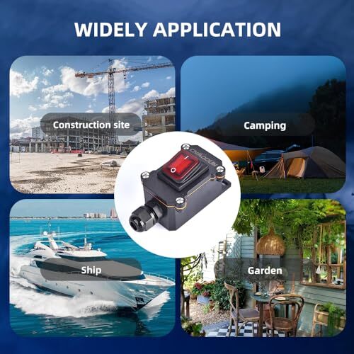 Waterproof Inline Cord Switch 35A-125V30A-250V AC On Off Toggle Switch ...