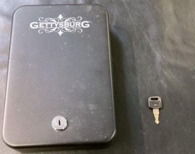Gettysburg Portable Safe Lock Box with Key (GO1062362) | eBay
