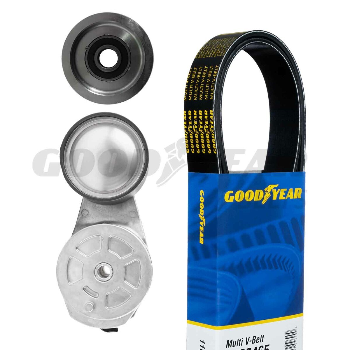 Fits 2008-2010 Mack LEU Serpentine Belt Drive Component Kit Goodyear ...