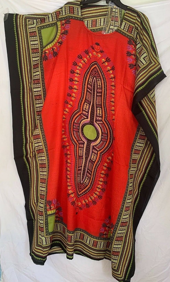 Womens African Caftan Dress Kaftan dashiki Hippie Boho Casual Gown ...