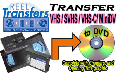 REEL TRANSFERS - VHS / SVHS / VHS-C / MiniDV Videotape transfer to DVD ...