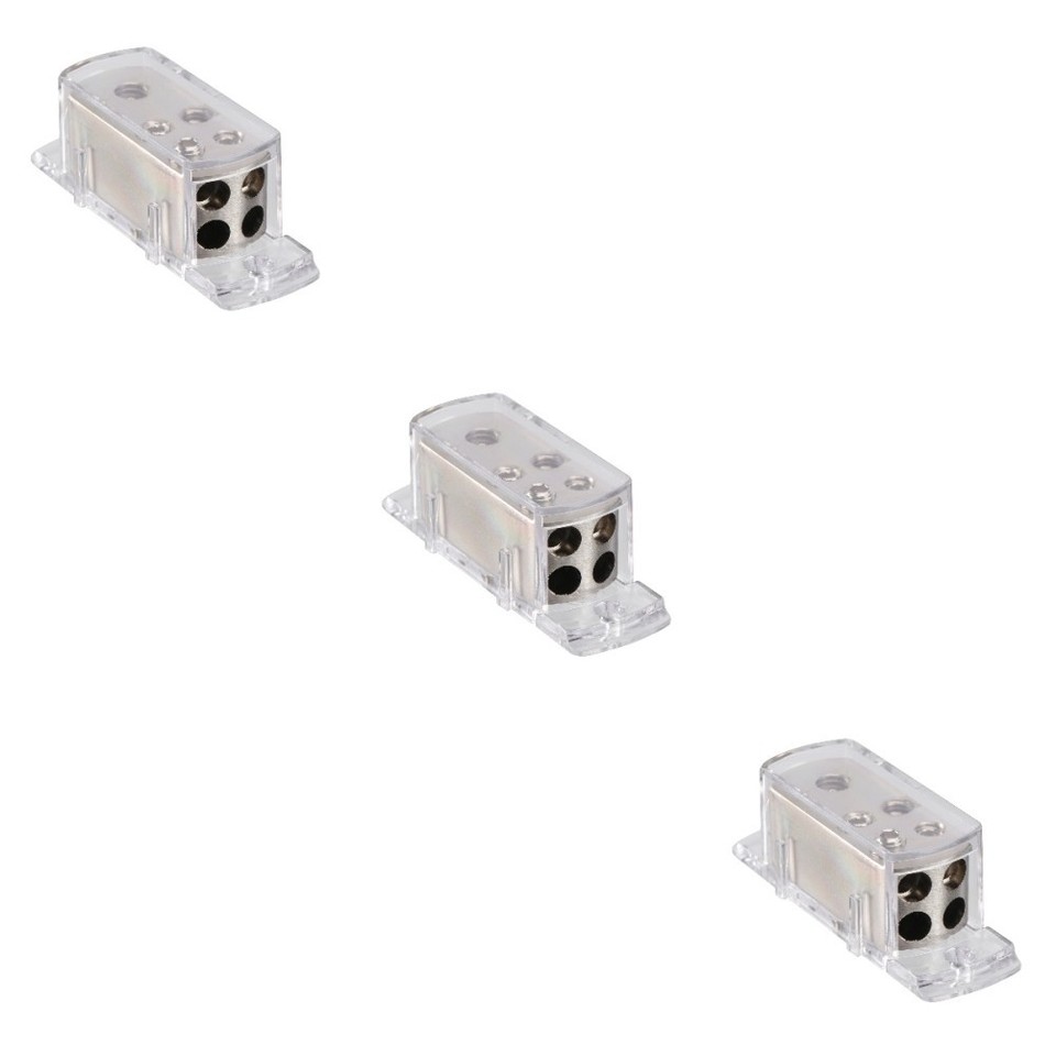 3 Count Car Audio Power Distribution Block Splitter Weather Proof | eBay UK