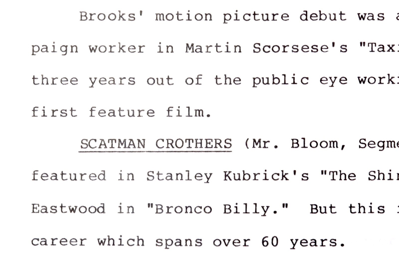 ‘Twilight Zone The Movie’ Production Notes Warner Bros From Press Kit ...