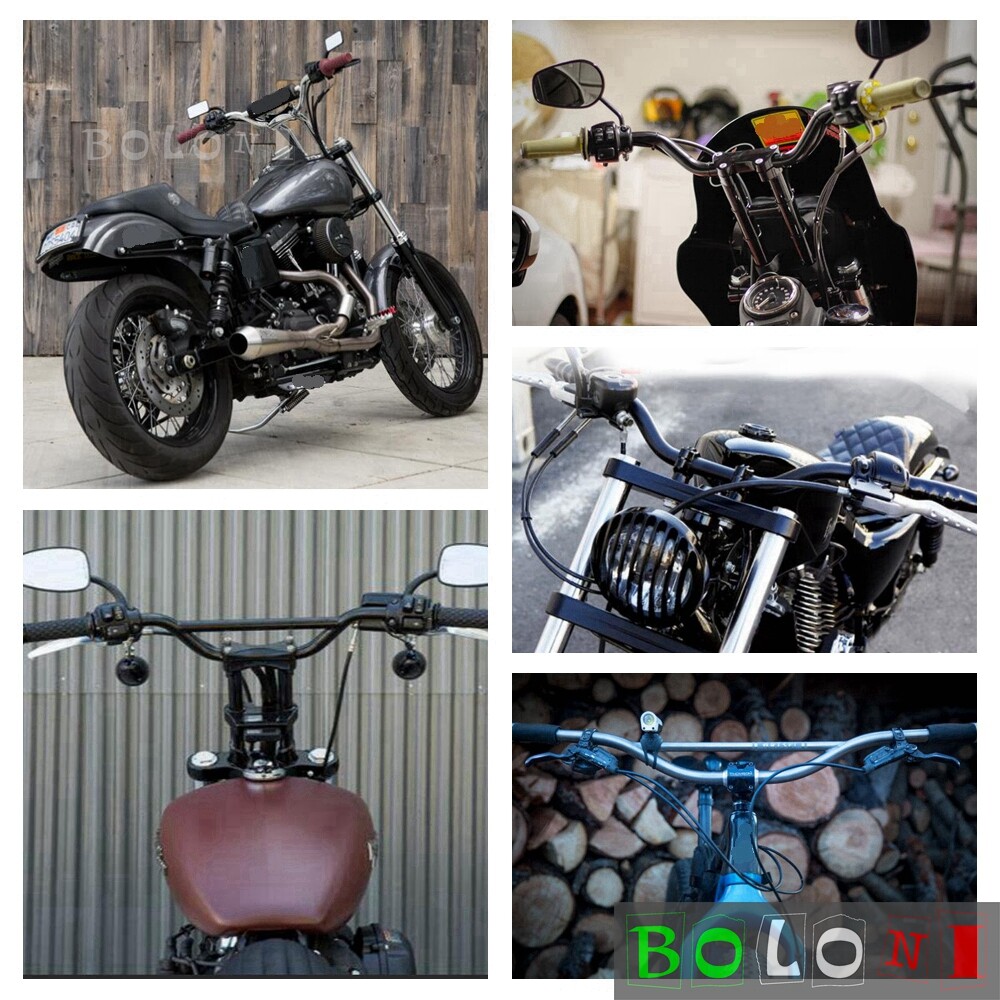 3" Rise 1-1/2 Inch Bars Handlebar For Harley Softail Sportster Dyna ...