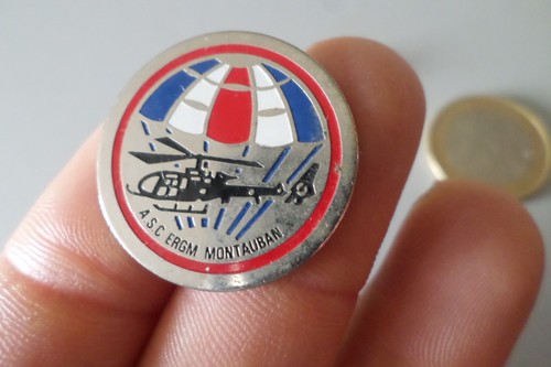 Badge broche PIN S insigne ASC ERGM MANTAUBAN Helicoptere armee de l ...