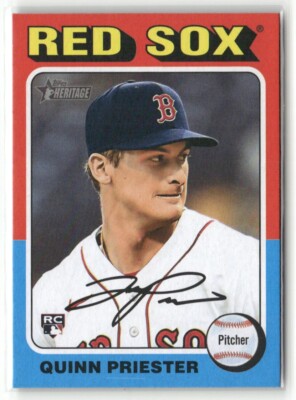 2024 Topps Heritage High Number #579 QUINN PRIESTER RC ROOKIE RED SOX ...