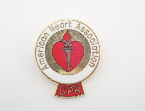 American Heart Association CPR Gold Tone Vintage Lapel Pin | eBay