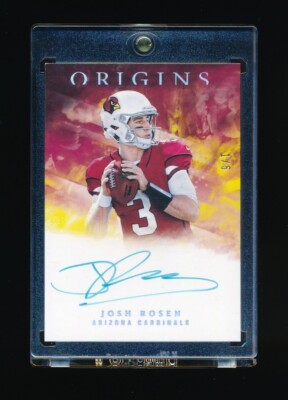 JOSH ROSEN 2018 PANINI ORIGINS GOLD AUTOGRAPH AUTO RC # 1/5 *UCLA ...