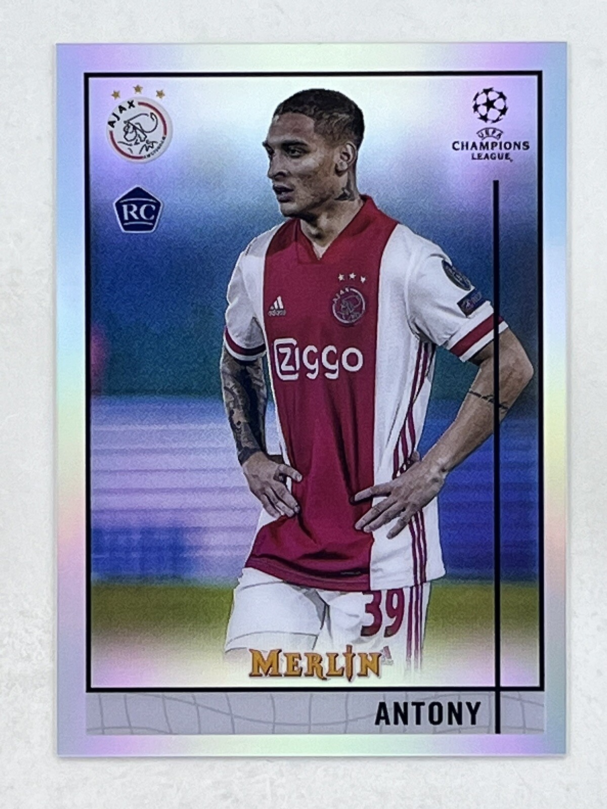 Antony 2020-21 Topps Merlin Collection UCL Refractor RC #45 Ajax ...