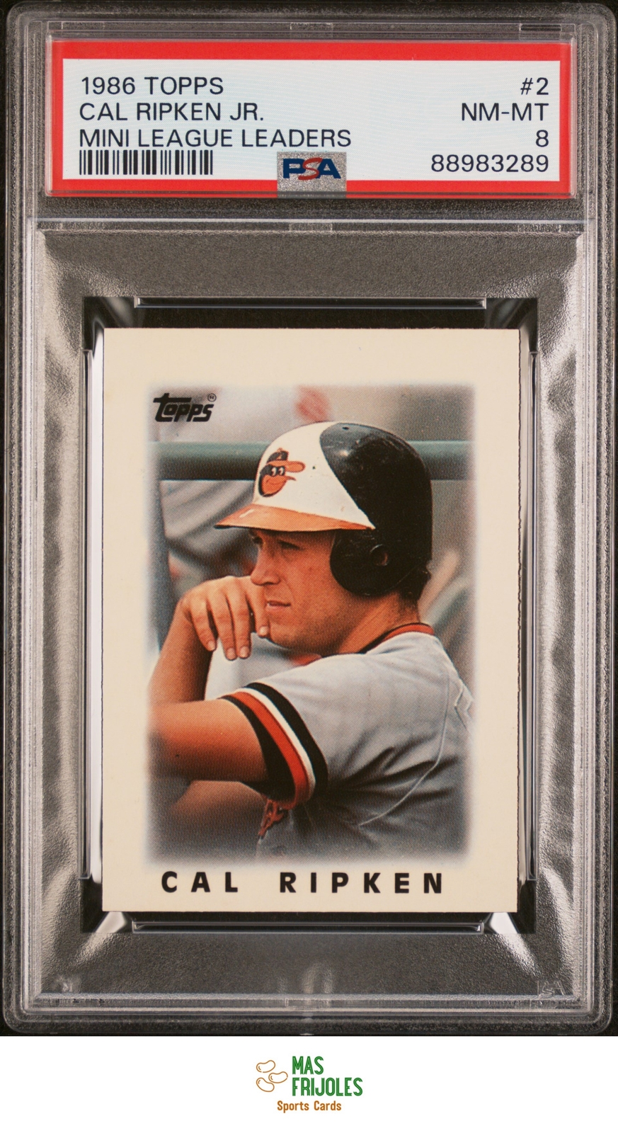 1986 Topps Mini League Leaders #2 Cal Ripken Jr. Mini League Leaders ...