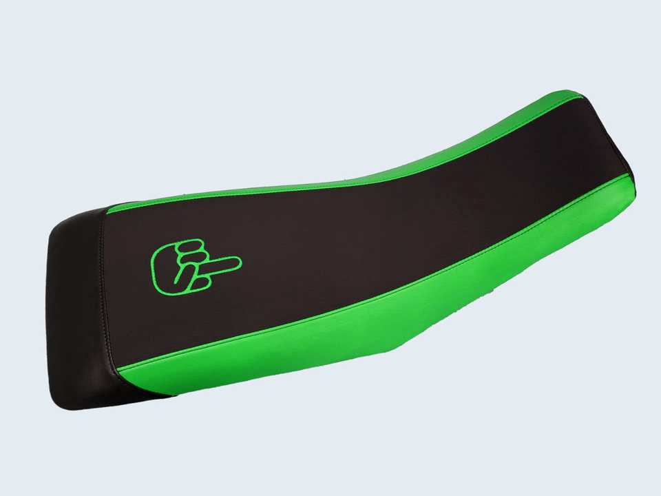 Honda TRX 400x 400ex seat cover middle finger logo 2008-2016 lime green ...