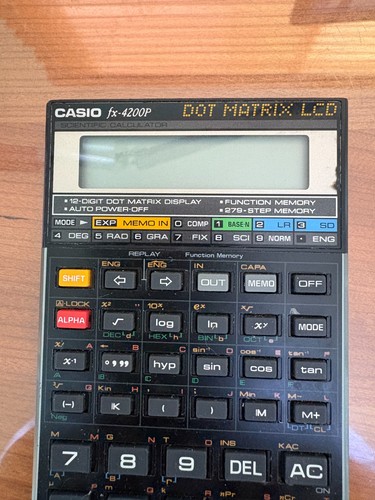 Casio Scientific Calculator fx-4200P 10-Digit Dot Matrix LCD Vintage | eBay