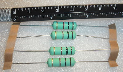 4x 1k 1000-ohm 5w screen grid resistor set wirewound 5-watt valve ...
