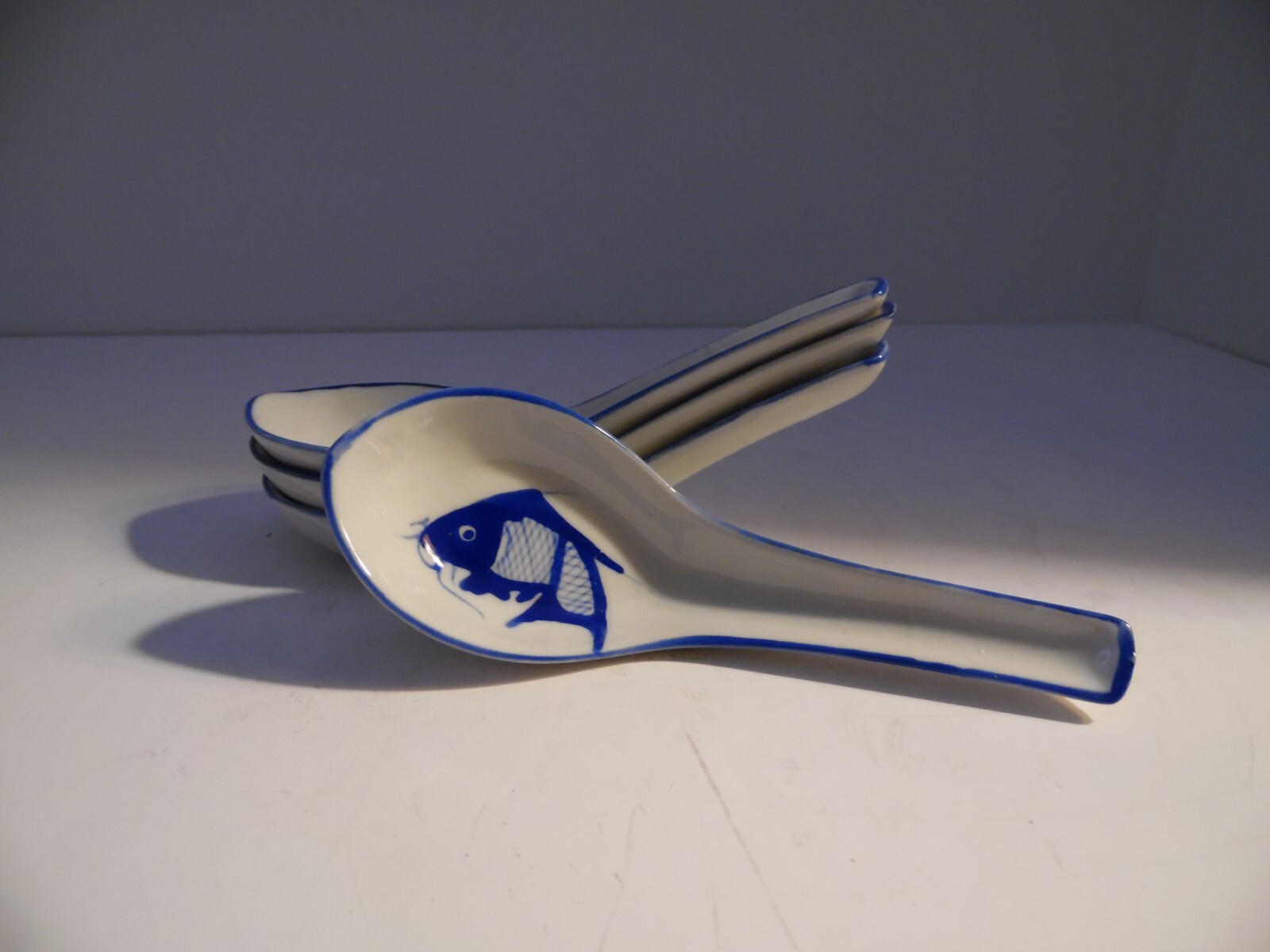 Blue Fish Hand Painted (China) Teaspoons set of 4 | eBay