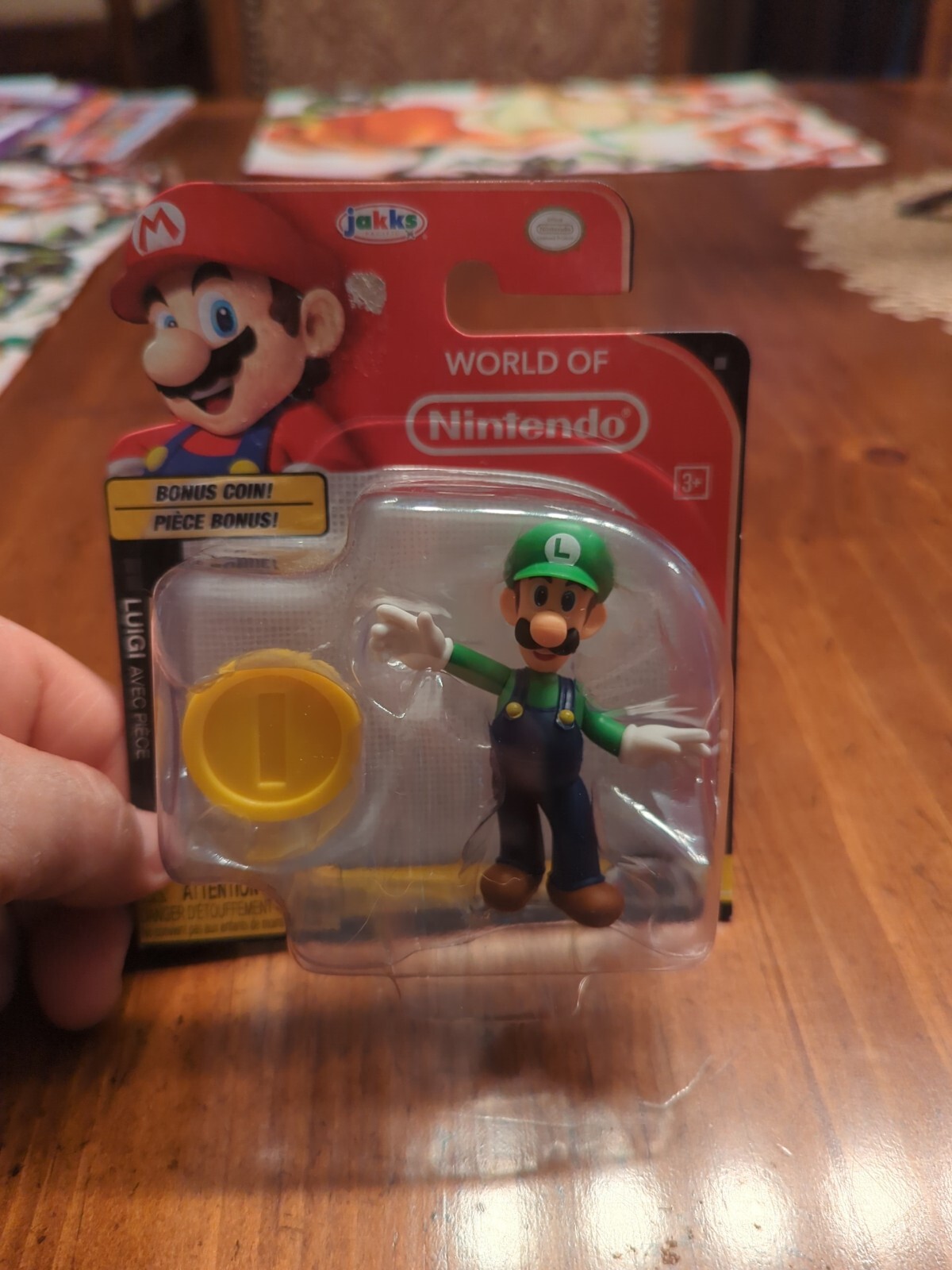 Super Mario World Of Nintendo Luigi With Coin Figurine New Inbox | eBay