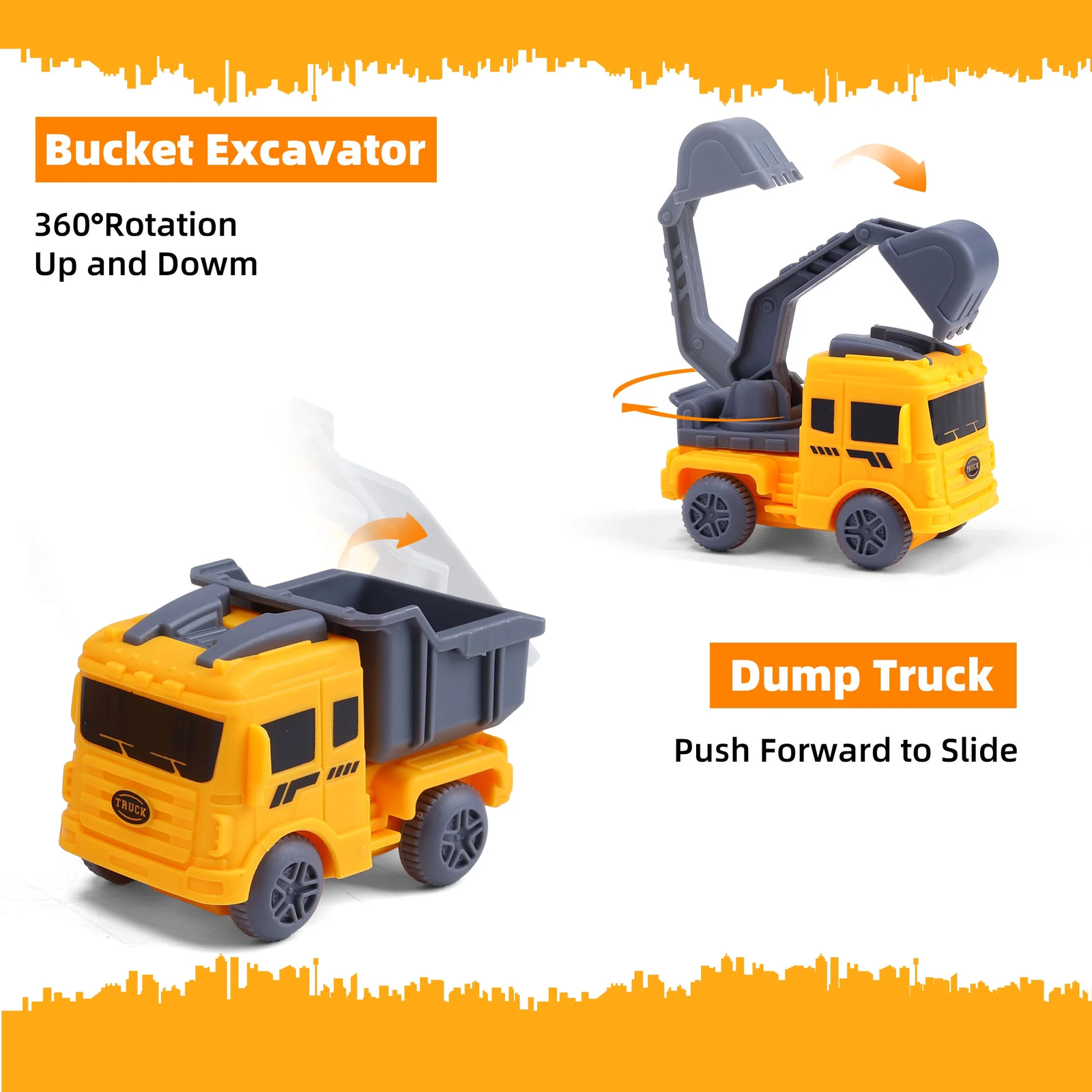 281 PCS Construction Race Track Construction Toy Build Unique Tracks ...