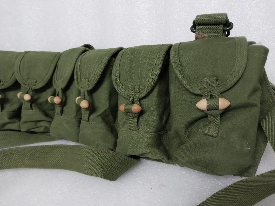 Vintage rare Original China Vietnam War Chest Rig Field Gear Bandoliers ...