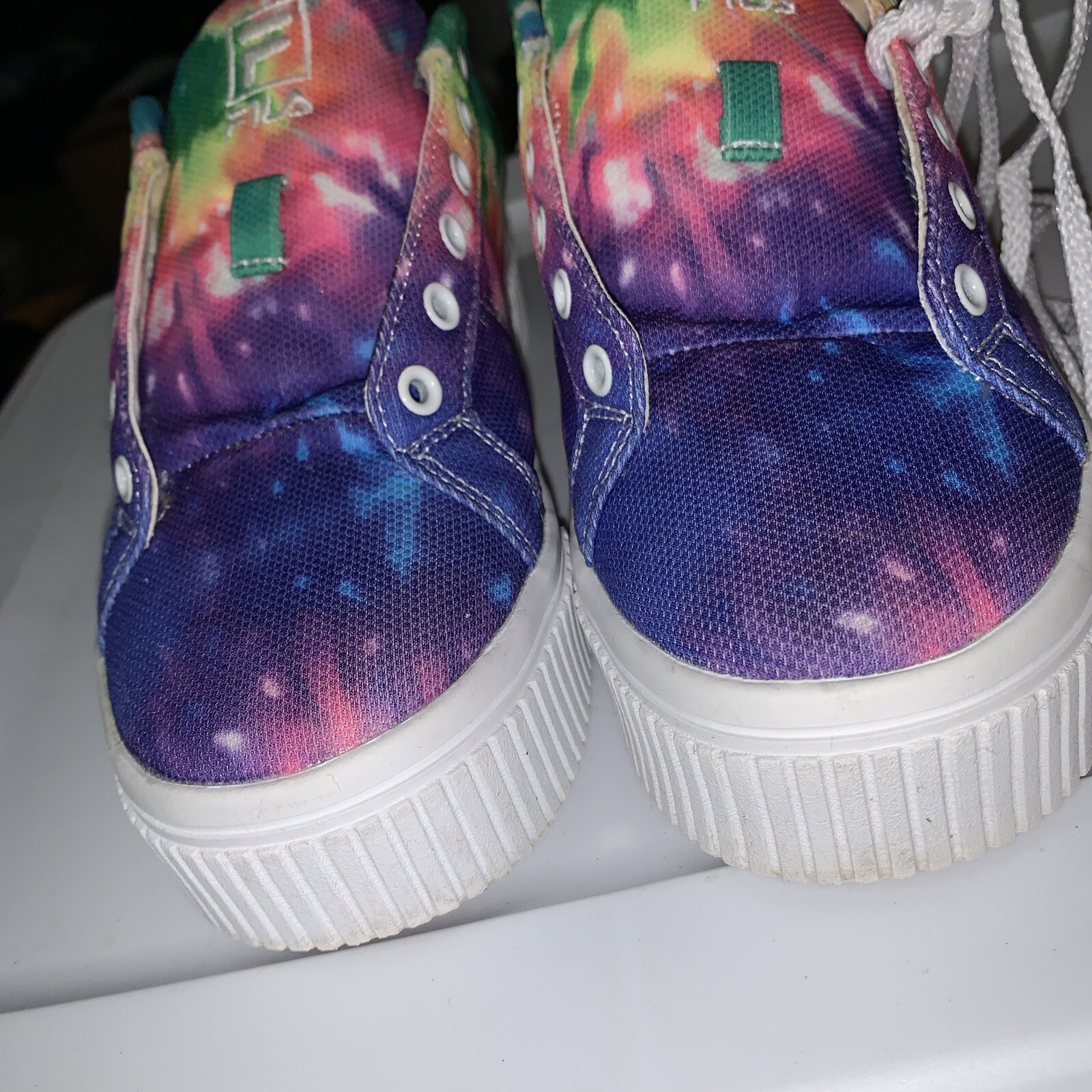 Fila Tie Dye Panache Stack Platform Rainbow Sneakers … - Gem