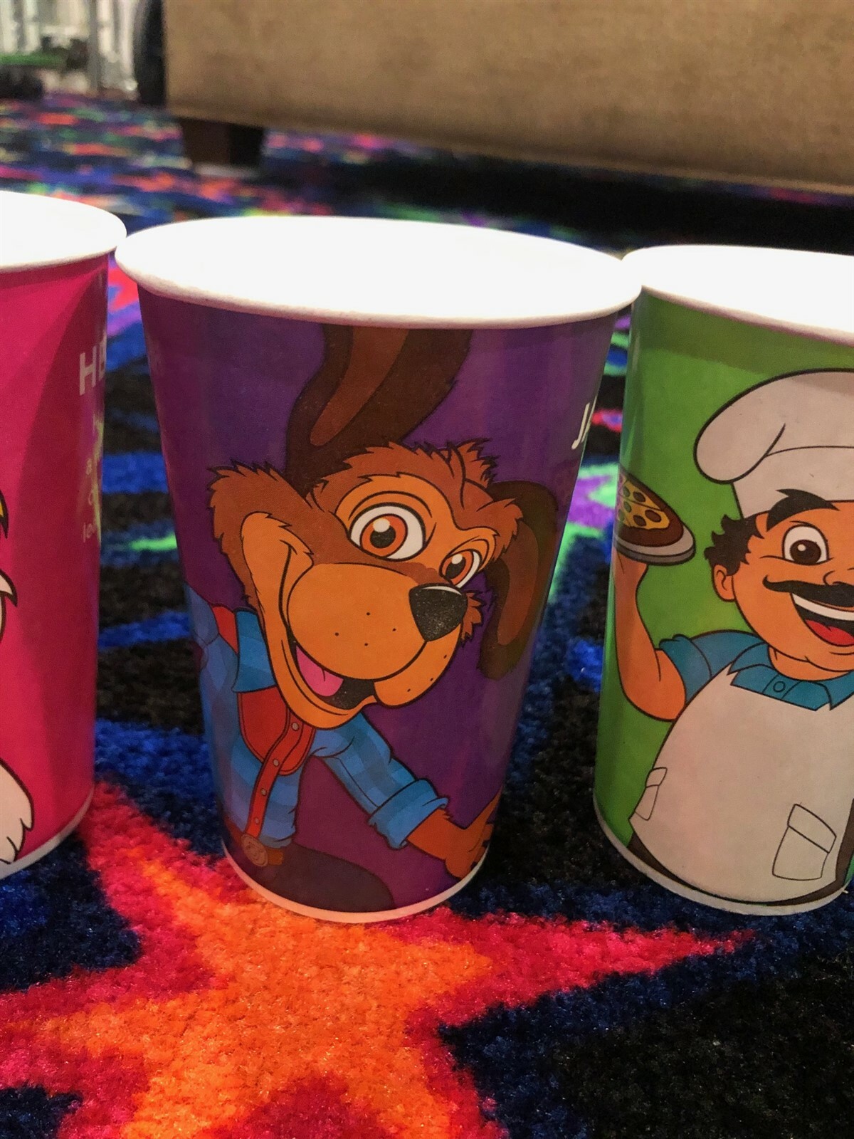Chuck E. Cheese's Restaurant Character Cup Collection x 5 NEW ...