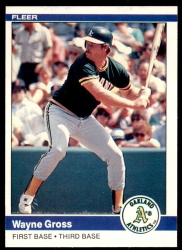 1984 FLEER WAYNE GROSS . OAKLAND ATHLETICS #444 | eBay