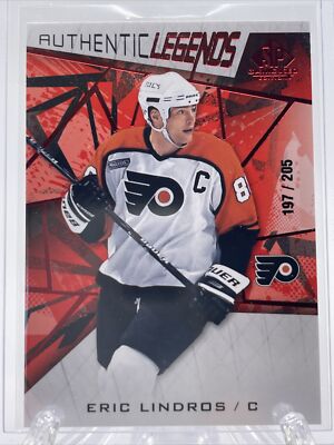 2021-22 SP Game Used Eric Lindro Authentic Legends Red Fragments #’d ...