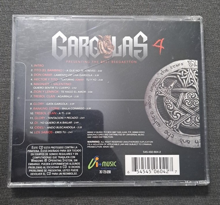 Gargolas 4 Presenting The Best Reggaeton CD 2003 VI Music | eBay