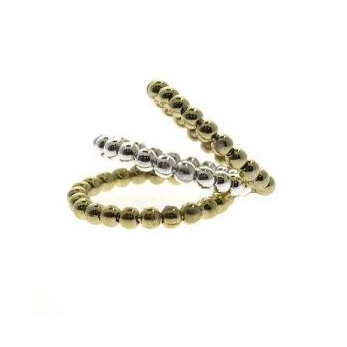 18K Gold over 925 Silver Two Tone Beaded Three Ring Set Size 7 | eBay ...