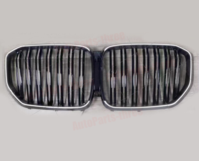 Glossy Black Front Grille Grill Mesh w/ LED Lights For BMW X5 G05 SUV ...